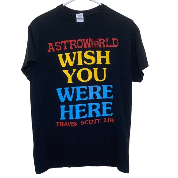 Gildan | Tops | Travis Scott Astroworld Tour Tshirt | Poshmark